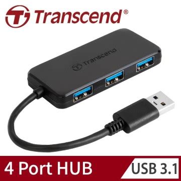 Transcend TS-HUB2K 4 Ports USB 3.1 Hub Gen 1 - Spaceman IT Mart