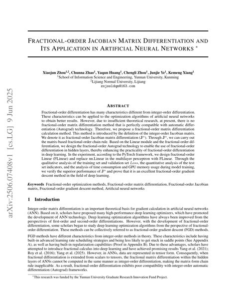 Pdf Fractional Order Jacobian Matrix Differentiation And Its Application In Artificial Neural