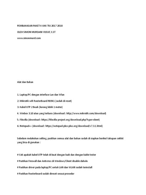 Setting Mikrotik Pdf