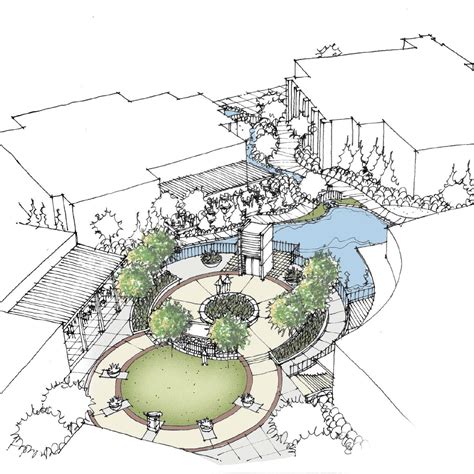 Landscape Architecture Drawing Landscape Design Plans Landscape Sketch Landscape Concept