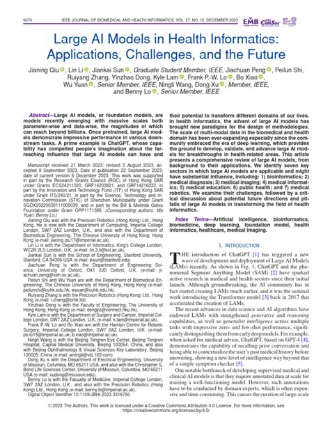 Large Ai Models In Health Informatics Applications Challenges And
