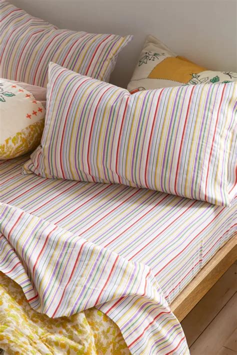 Rainbow Stripe Sheet Set Urban Outfitters
