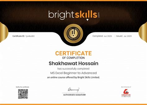 Shakhawat Hossain On Linkedin Brightskill Creativeitinstitute Ms