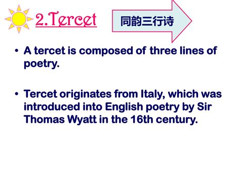 Ppt Exploring Various English Poem Styles Sonnet Tercet Quatrain