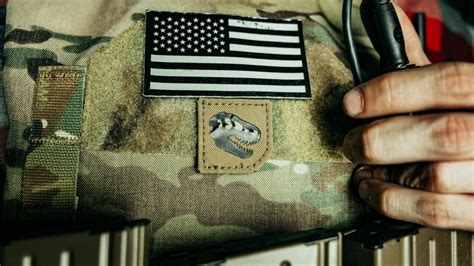 Trex Square Skull Patch Ir Reflective Trex Arms