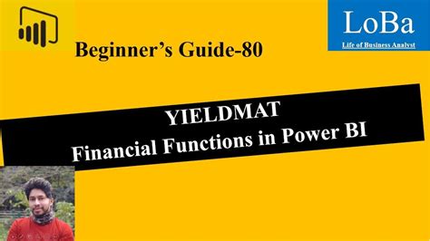 Power Bi Yieldmat Function Yield To Maturity In Pbi Financial