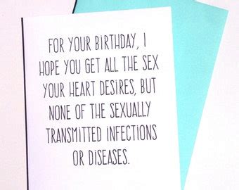 Sexual Birthday Card Etsy