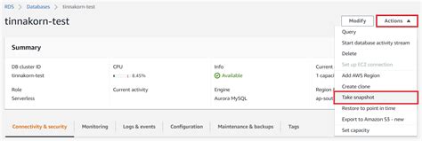 วธการสรางและ Restore Snapshot ใน RDS หรอ Aurora DevelopersIO