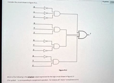 solved consider the circuit shown in figure p2 2 figure p2 2 which of