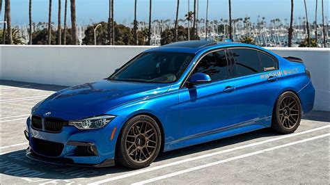 New aggressive carbon fiber front lip on my f30 - YouTube