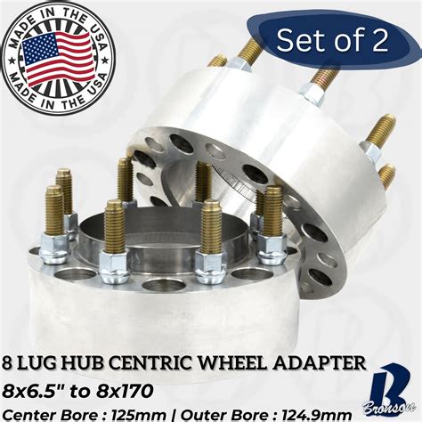 8x65 To 8x170 Hub Centric Wheel Spaceradapter Thickness 1 4