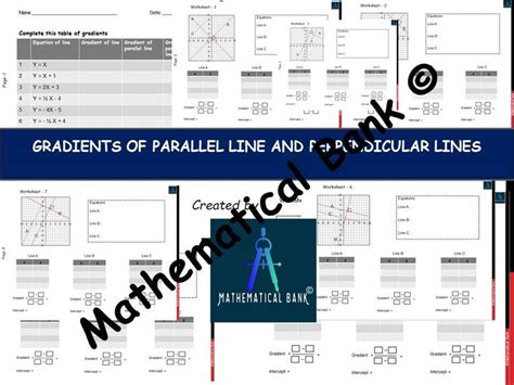 Gradients Of Parallel Line And Perpendicular Lines Linear Function