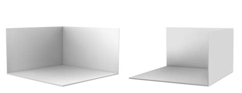 3d 화이트 부스 스탠드 벽과 함께 무역 이벤트 무료 벡터