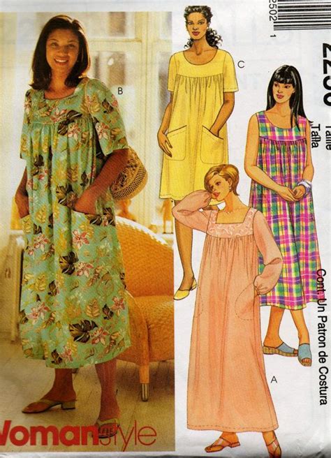 90s Womens Pullover House Dress Or Muu Muu Easy Summer Dress Muumuu