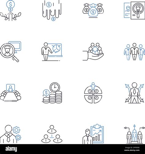 Efficiency And Productivity Outline Icons Collection Streamline