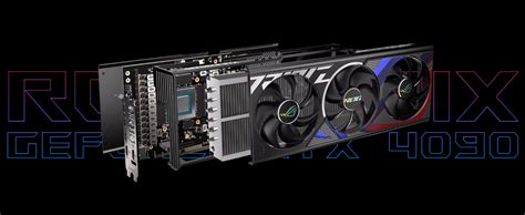 Asus Rog Strix Gaming Rtx 4090 Graphics Card 24gb Gddr6x 384 Bit Memory 2520 Mhz Boost Clock