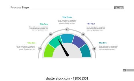 Half Pie Chart Slide Template Stock Vector Royalty Free
