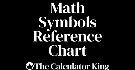 Math Symbols All Mathematical Symbols With Examples