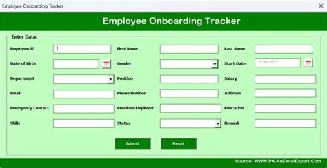 Employee Onboarding Tracker In Excel Next Gen Templates