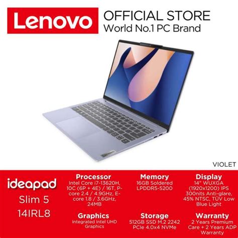 Jual Laptop Lenovo Slim Irl Wuxga Core I Gen Gb Gbssd Adp Xd Id Di Seller