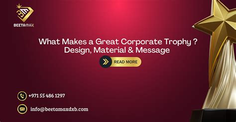 What Makes A Great Corporate Trophy