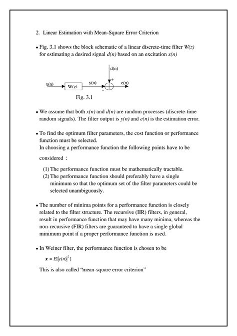 Solution Weiner Filter With Problems Pdf Studypool