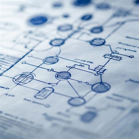 A Closeup Of A Process Flow Diagram With Labeled Stages And Decision Points Premium Ai