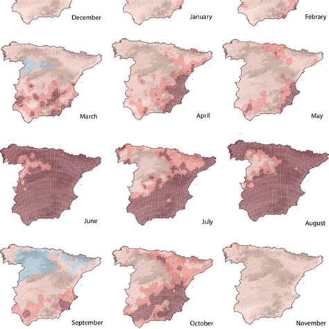 Spatial Distribution Of Monthly T Mean Trends Positivenegative Signal
