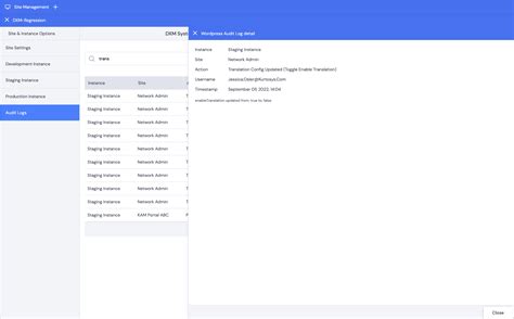 dxm wordpress audit logging kurtosys help