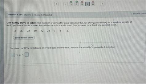 Solved 1 2 3 Question 5 Of 6 1 Point 72 Section Exerci Ateit