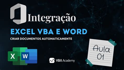Integração Excel Vba E Word Aula 01 Youtube