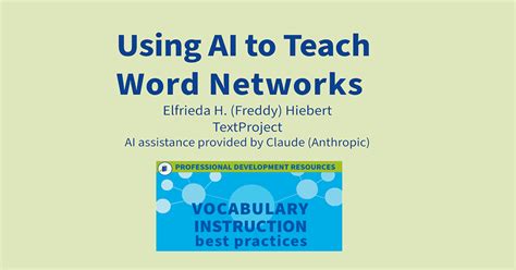 using ai to teach word networks textproject
