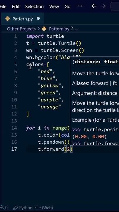 Draw This Amazing Pattern Using Python Turtle Very Easy Youtube