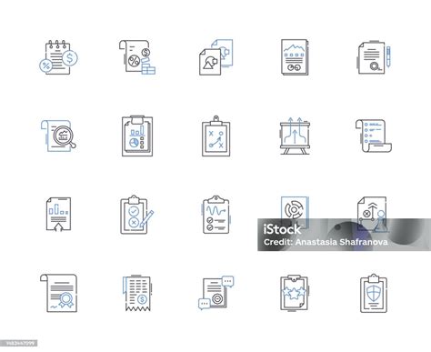 Documents Outline Icons Collection Files Records Papers Forms Certificates Contracts Letters