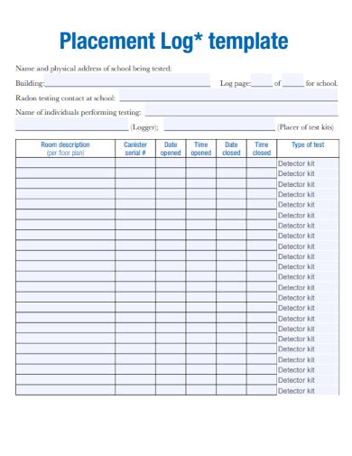 FREE Log Form Samples In MS Word Google Docs Google Sheets MS Excel Apple Pages