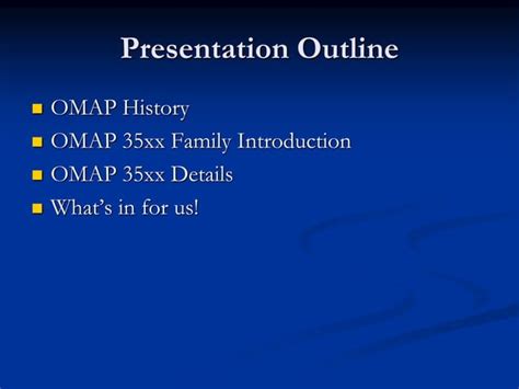 Introduction To OMAP X Platform Engineering Topic PPT