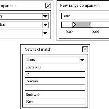 Examples Of Filter Interfaces Based On The Basic BETWEEN And LIKE Download Scientific