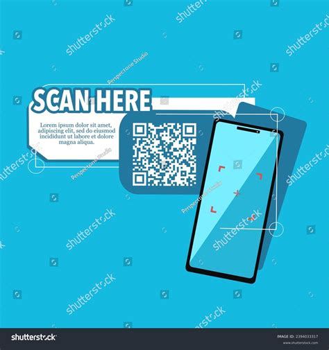 Scan Qr Code Mobile Phone Mobile Stock Vector Royalty Free Shutterstock