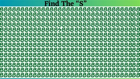 If You Possess A 140 Iq Level Then Find The S Letter Among The 8