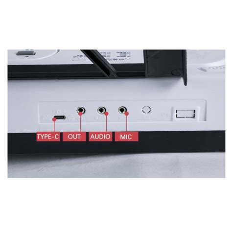 Multifunctional 61 Keys Electric Organ Toy 2 Digit Number Audio Input