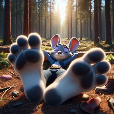 Ai Fanart Judy Hopps Sleeping Feet 2 By Thunderbirdfeetlover On Deviantart
