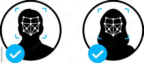 Face Id Icon Face Identification Identification Of A Person Face