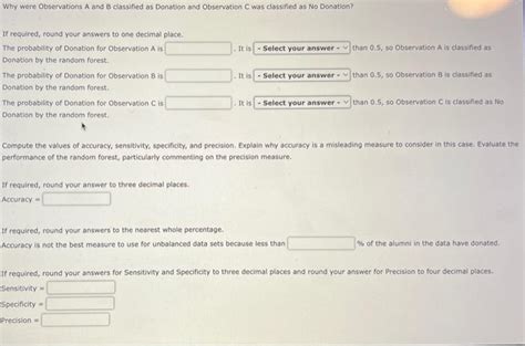Solved A University Is Applying Classification Methods In