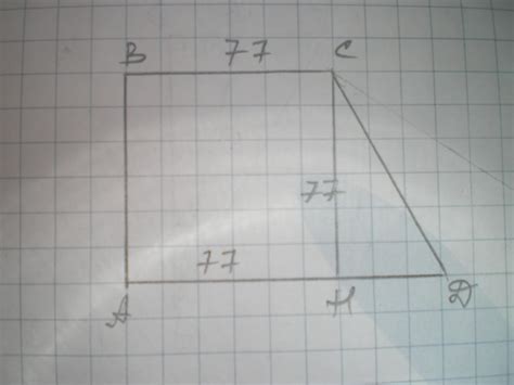 тангенс острого угла прямоугольной трапеции равен 3 5 найдите ее большее основание если меньшее