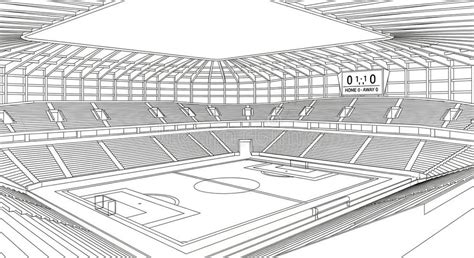 Dessin Du Terrain De Football Stock Illustrations Vecteurs And Clipart