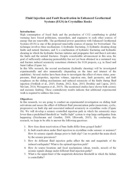 pdf fluid injection and fault reactivation in enhanced · fluid