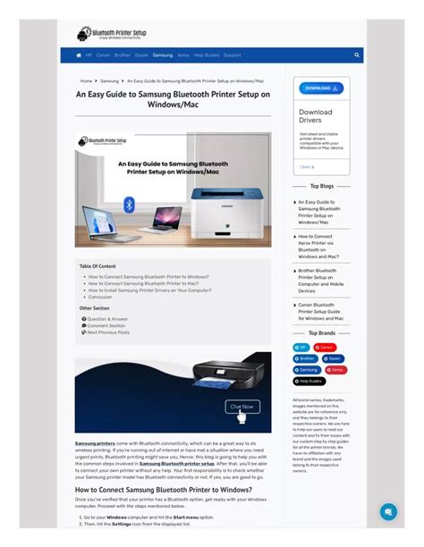 Ppt An Easy Guide To Samsung Bluetooth Printer Setup On Windowsmac