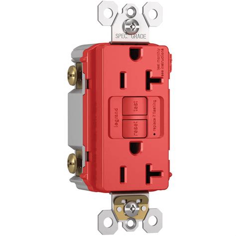 Legrand Radiant 2097trred Modern Red Tamper Resistant 20a Self Test