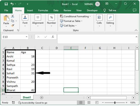 如何在 Excel 中为空单元格显示警告警报消息 W3schools 教程