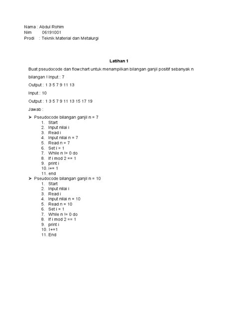 Tugas Algoritma Pemrograman 3 Pdf